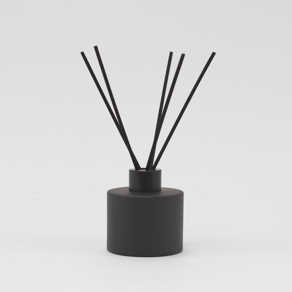 Matt Black Glass Reed Diffuser Bottle – 120ml | Little Crafts London